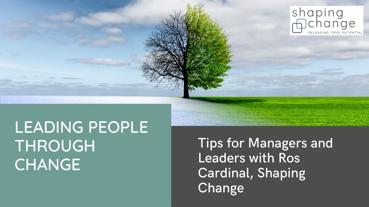 Leading people through change - Shaping Change